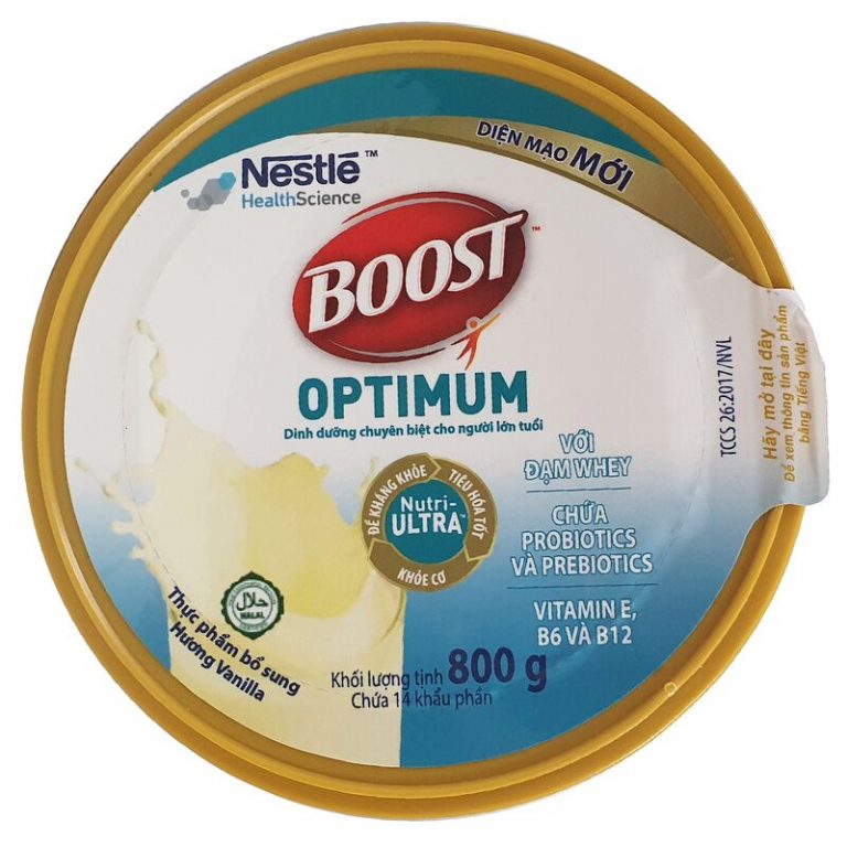 Sữa Bột Boost Optimum 800g- Dinh dưỡng cho người cao tuổi, sau phẫu ...